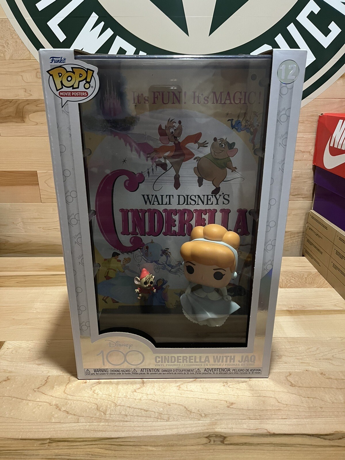 Funko Pop! Movie Poster with Case: Disney - Cinderella with Jaq #12 for ...