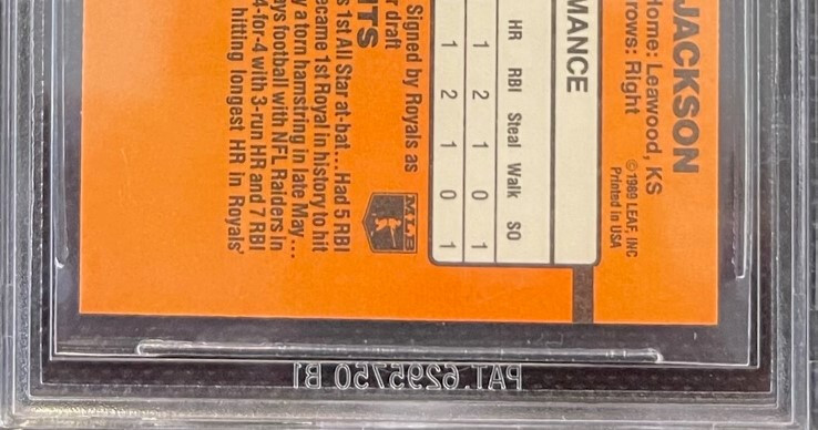 1990 Donruss VERY RARE Bo Jackson All Star #650 DOUBLE ERROR Baseball ...