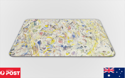 MOUSE PAD DESK MAT ANTI-SLIP|JACKSON POLLOCK - SHIMMERING SUBSTANCE ART ...