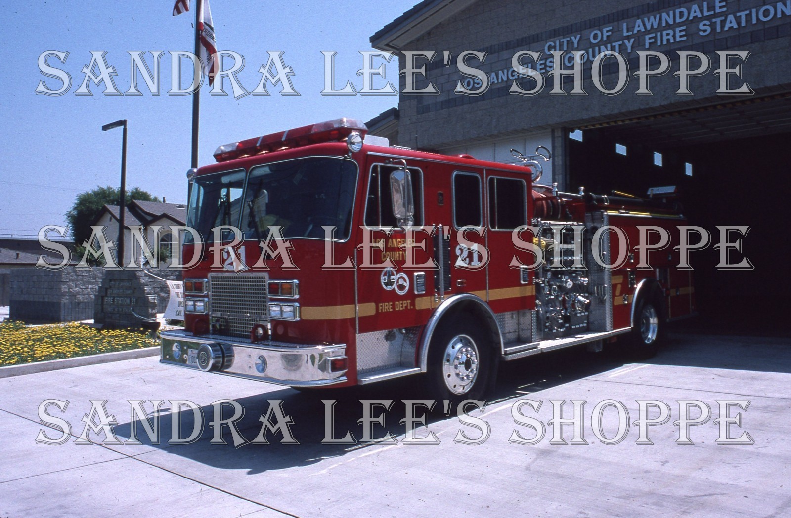 Fire Apparatus Slide 1997 CA LACOFD Lawndale 1995 KME CC Engine 21 ...