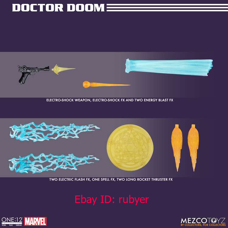 Mezco Marvel Doctor Doom One:12 Collective Action Figure 6'' Model ...