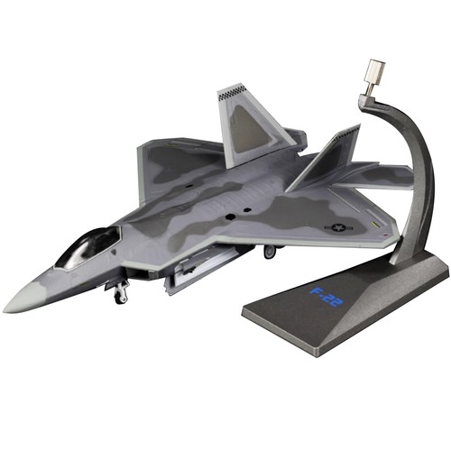 Alloy 1/72 Scale US Air Force F-22 Raptor Fighter Finished Model Toy ...