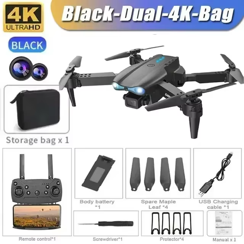 New E99Pro RC Drone 4K Professinal with Wide Angle Dual HD Camera ...