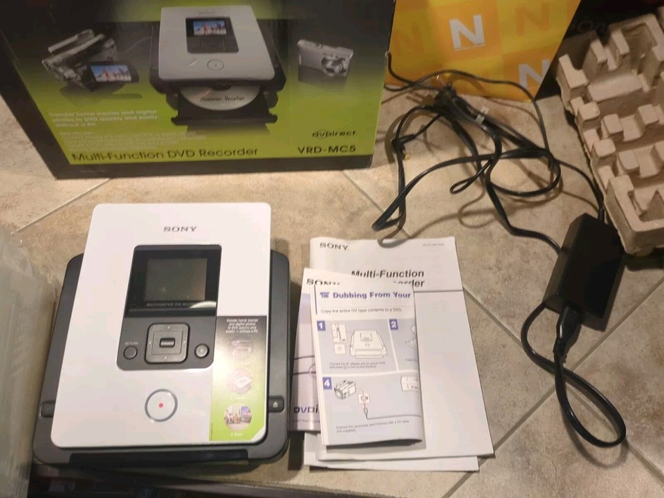 Sony VRD-MC5 Multi Function DVD Recorder Transfer Videos Photos - NEW ...