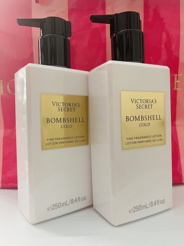 VICTORIA'S SECRET BOMBSHELL GOLD FINE FRAGRANCE BODY LOTION Pump 8.4oz ...