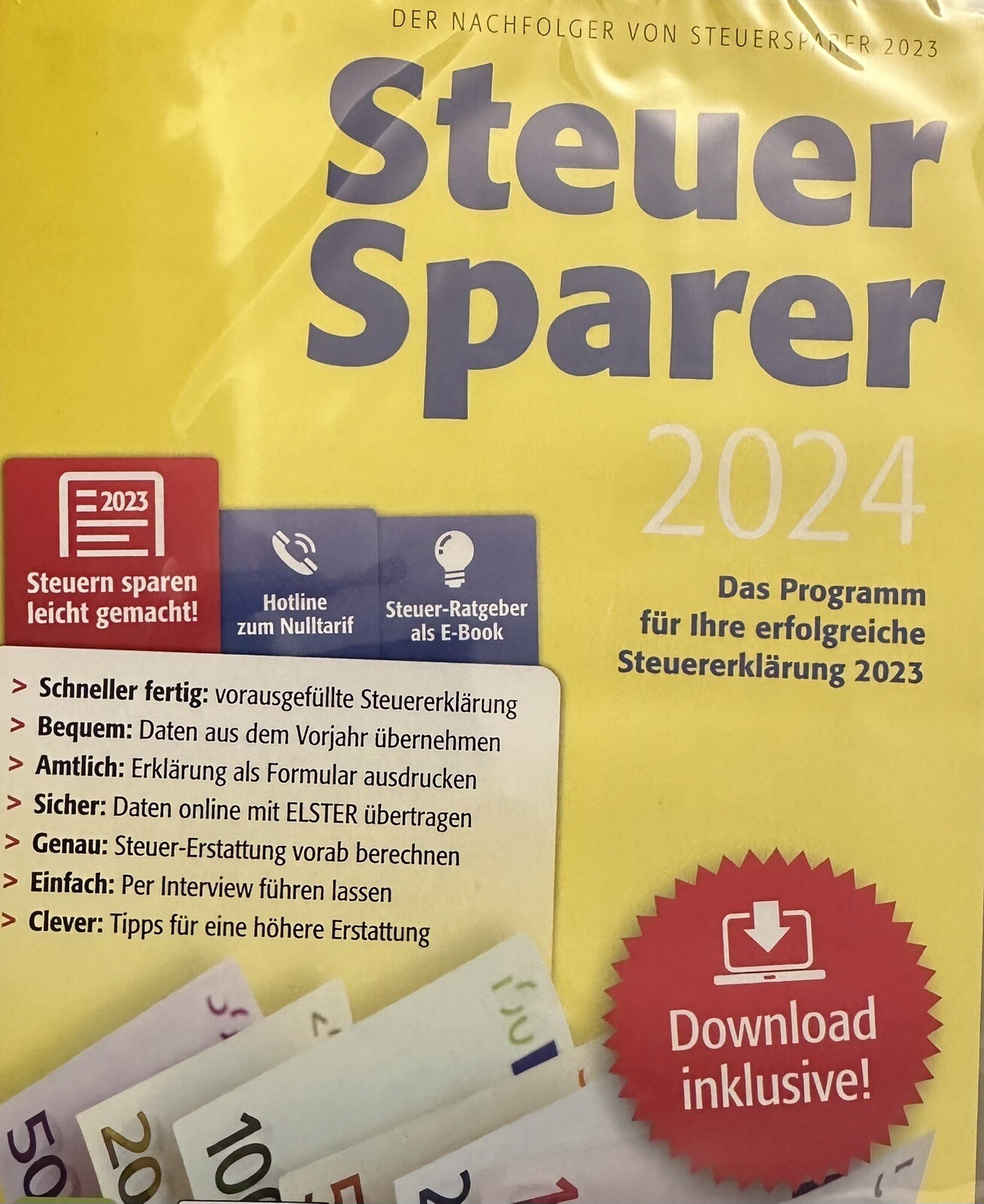 Steuer CD 2024 Einkommenssteuer Programm Steuererklärung Steuerprogramm ...