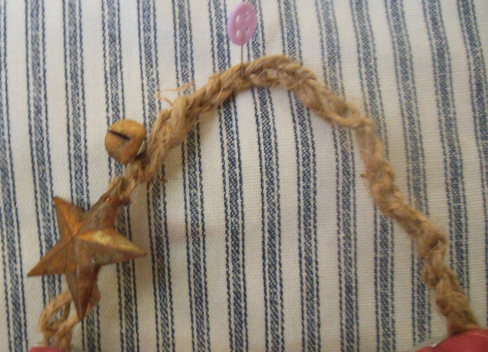 Primitive Patriotic Uncle Sam and Flag Peg Hanger, Cupboard Tuck, Ornie ...