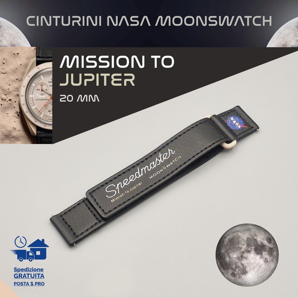 Uhrenarmband moonswatch Speedmaster Nasa Strap Mission To The Moon Mars ...