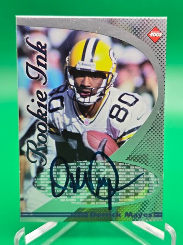 Derrick Mayes Collector's Edge 1st Place Rookie Ink Autograph RC ...
