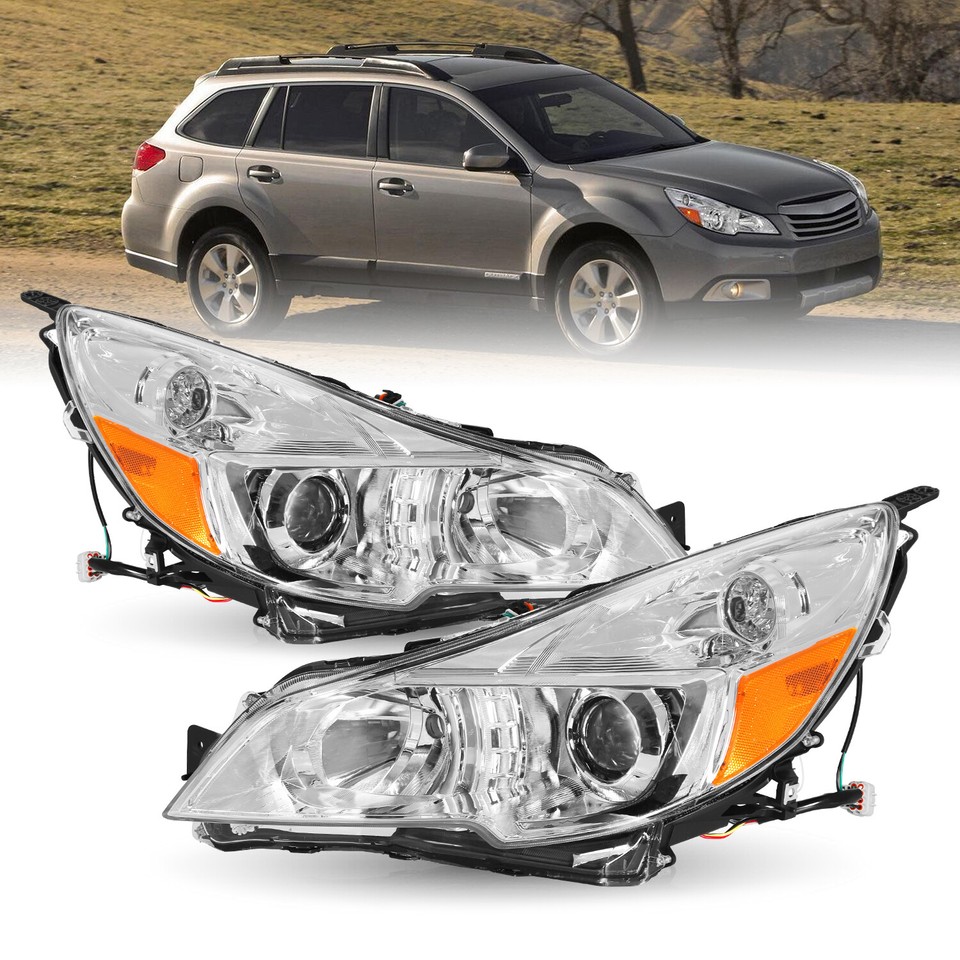 For 2010-2014 Subaru Outback Legacy Projector Headlights Headlamps ...