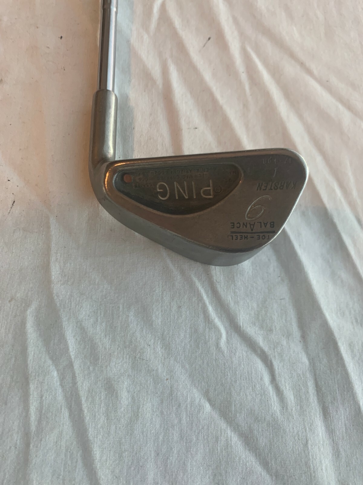RH Ping Vintage 1st Edition Karsten 1 9 Iron Regular Flex Shaft - Orang ...