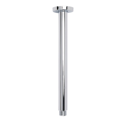 Chrome Round 300mm Long Ceiling Extension Dropper Arm Connector For ...