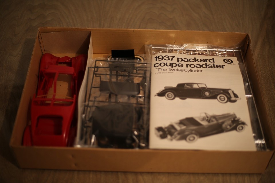 1937 Packard Coupe Roadster Twelve Cylinder 1:16 Entex 8499 XL Unbuilt ...