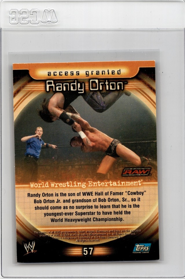 2006 Topps WWE Access Granted Randy Orton #57 | eBay