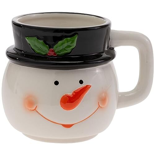 Boston International - 14oz. Ceramic Mug Stack - Festive Snowman | eBay