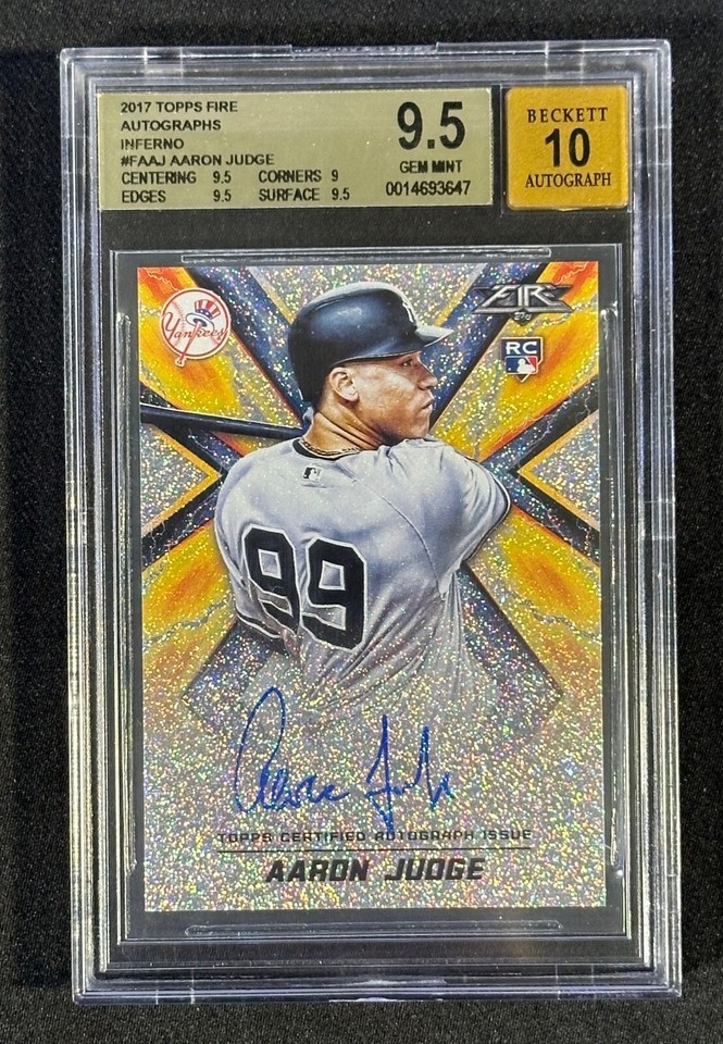 2017 Topps Aaron Judge RC Autos LOT - featuring Chrome Update ...
