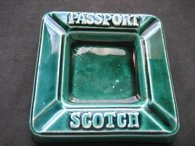 Antique Ceramic Ashtray. Whisky Passport Scotch | eBay