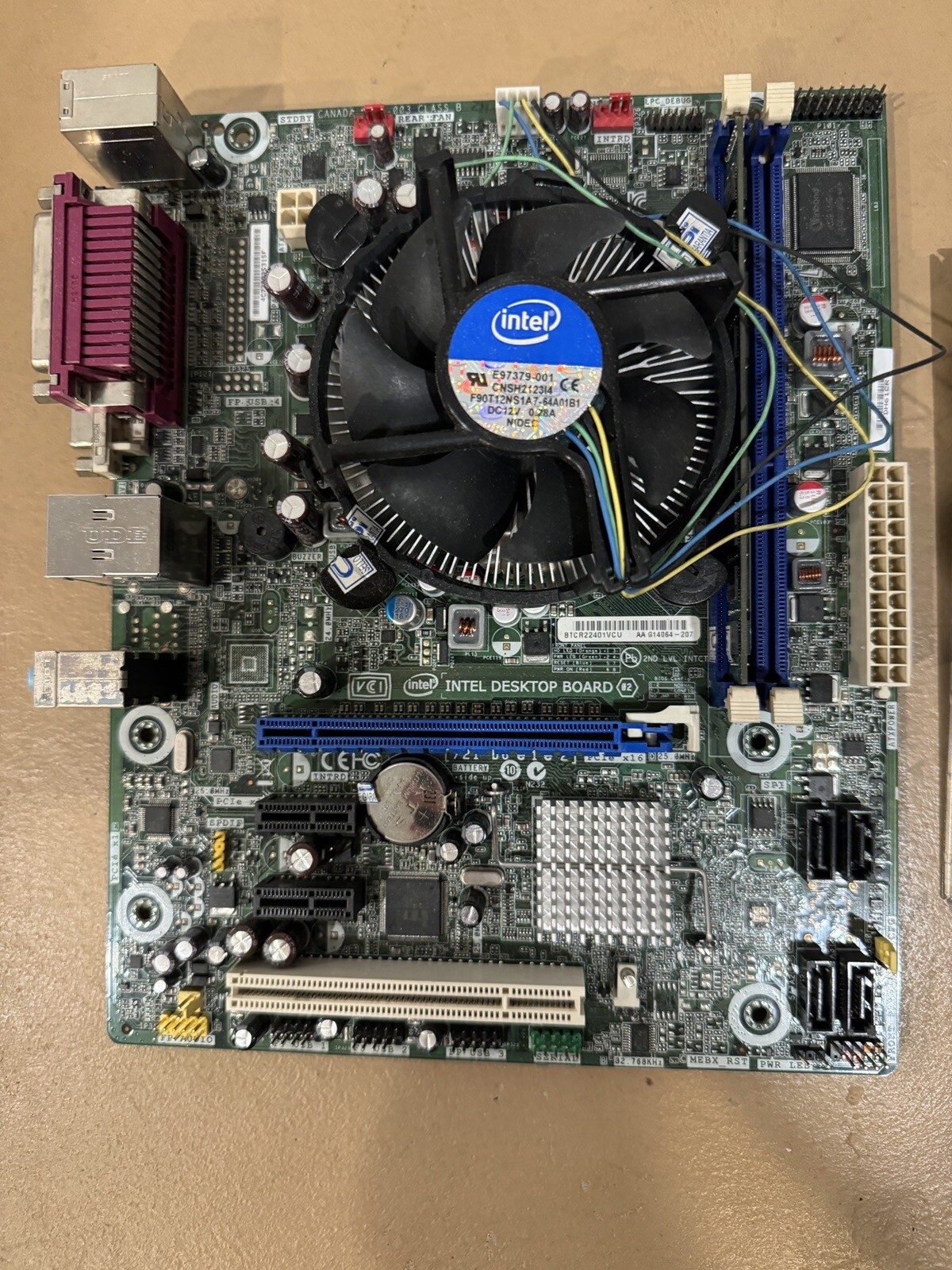 Intel Desktop Board Motherboard WITH I/O SHIELD, RAM and CPU. Works | eBay