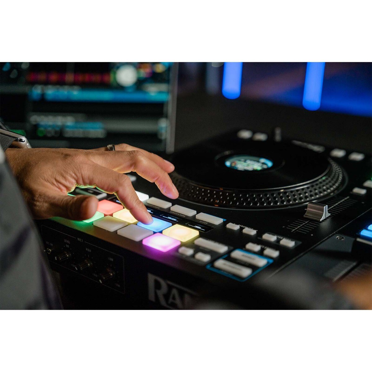 Rane FOUR Advanced 4 Channel Mixer Stems Serato DJ Controller w Soft ...