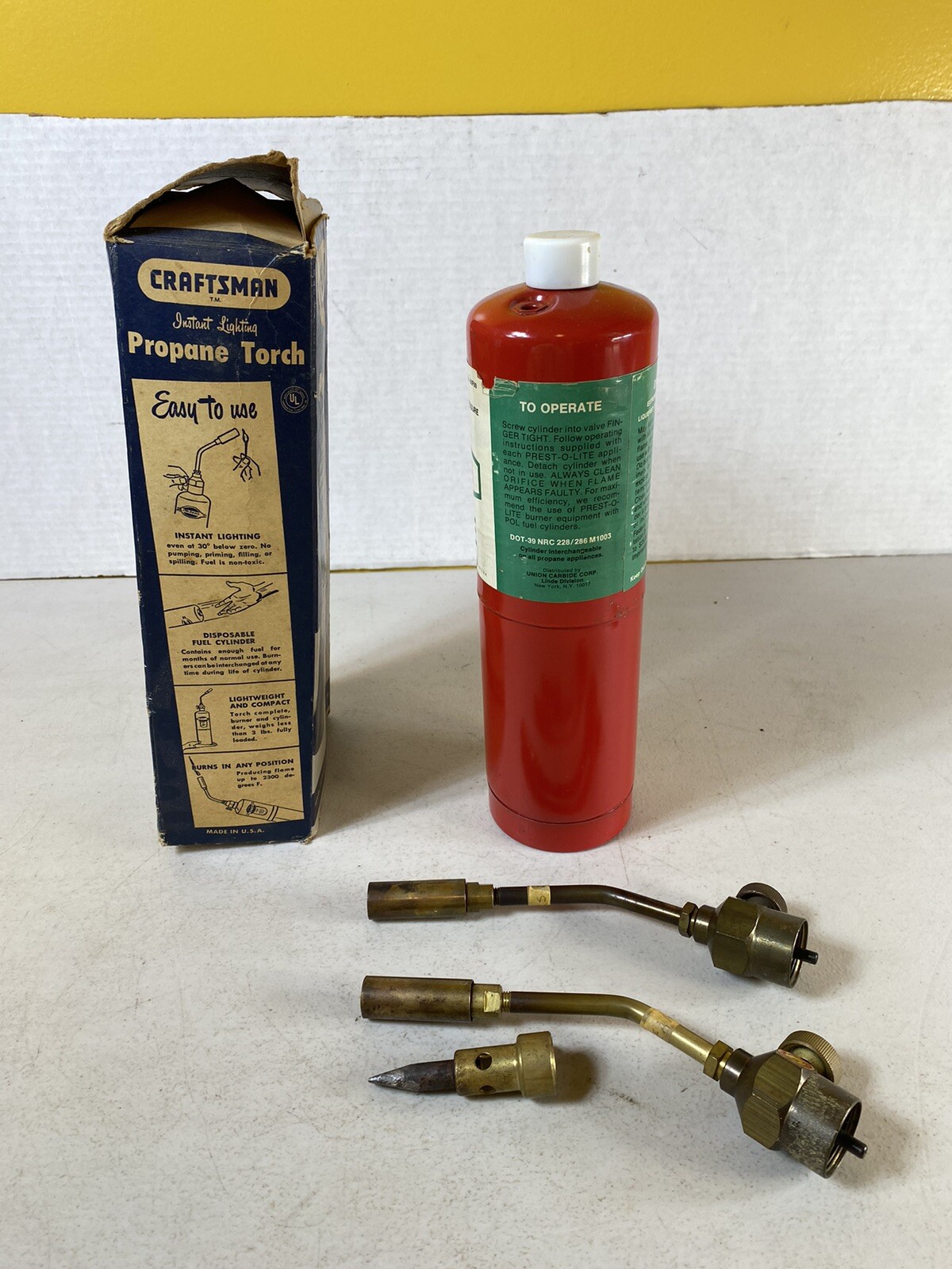 Craftsman Prest-O-Lite Propane Torch No. 5494 Instant Lighting 6D18 | eBay