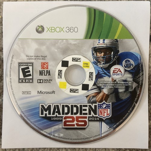 🔥 Madden NFL 25 (Kinect Xbox 360, 2013) VG Disc Only! See Description ...