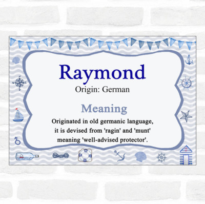 Raymond Name Meaning Nautical Certificate | eBay UK