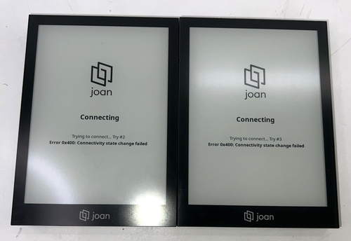 LOT 2x Joan 6 Pro Room Scheduling E-Ink Display Tablet +2x Mounts ...