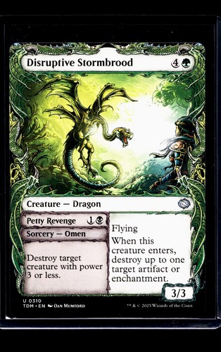 2025 Magic The Gathering Tarkir Dragonstorm Showcase #310 Disruptive ...