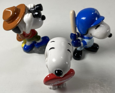 Vintage Peanuts United Feature Syndicate Snoopy 3 Figures of Assorted ...