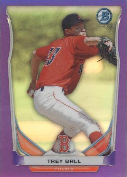 2014 Bowman - Prospects Chrome Trey Ball #BCP2 Purple Refractor /199 ...
