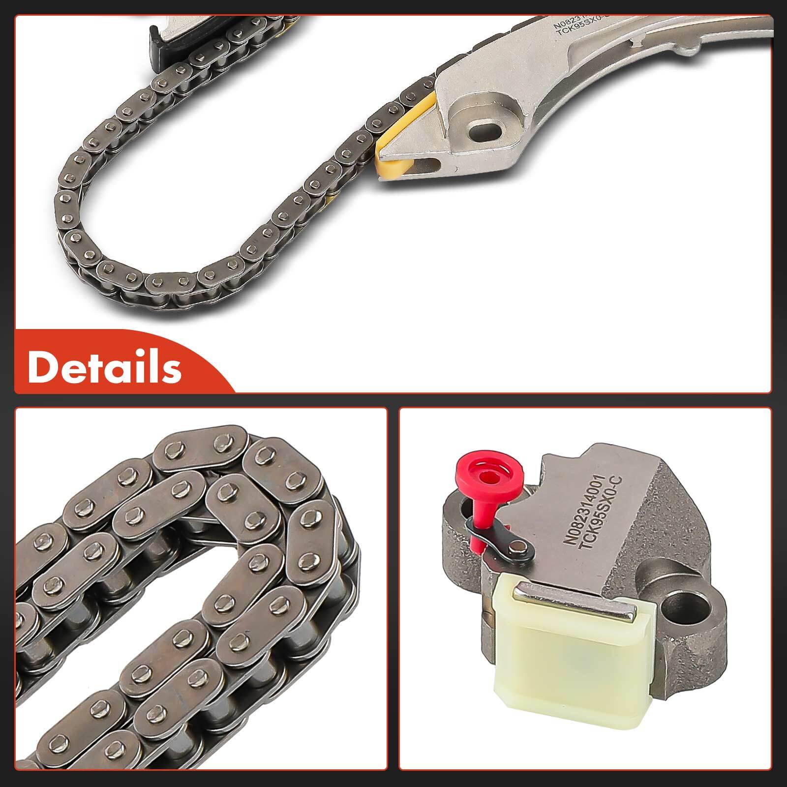 4x Engine Timing Chain Kit for Chevrolet Colorado 2004-2006 GMC Isuzu ...