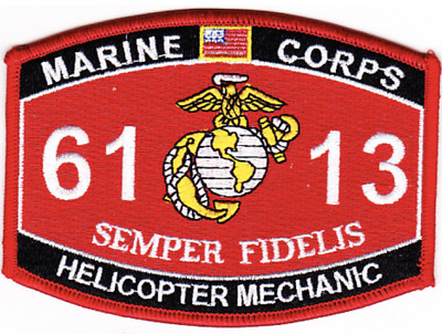 4.5" MARINE CORPS MOS 6113 HELICOPTER MECHANIC EGA EMBROIDERED PATCH | eBay