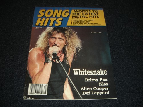 Alice Cooper Whitesnake Def Leppard Kiss Song Hits 1990 Words To Latest ...