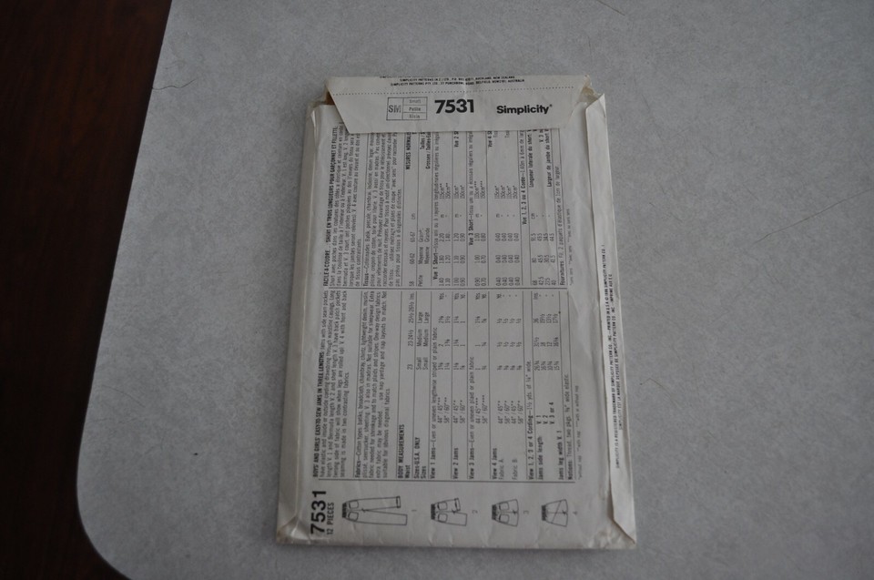 Simplicity 7531 Boys' and Girls' Surfers Size Small Sewing Pattern Cut ...