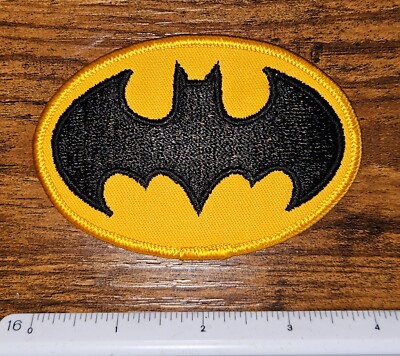 Batman Logo DC Comics Vintage Twill Embroidered Bat Signal Patch | eBay