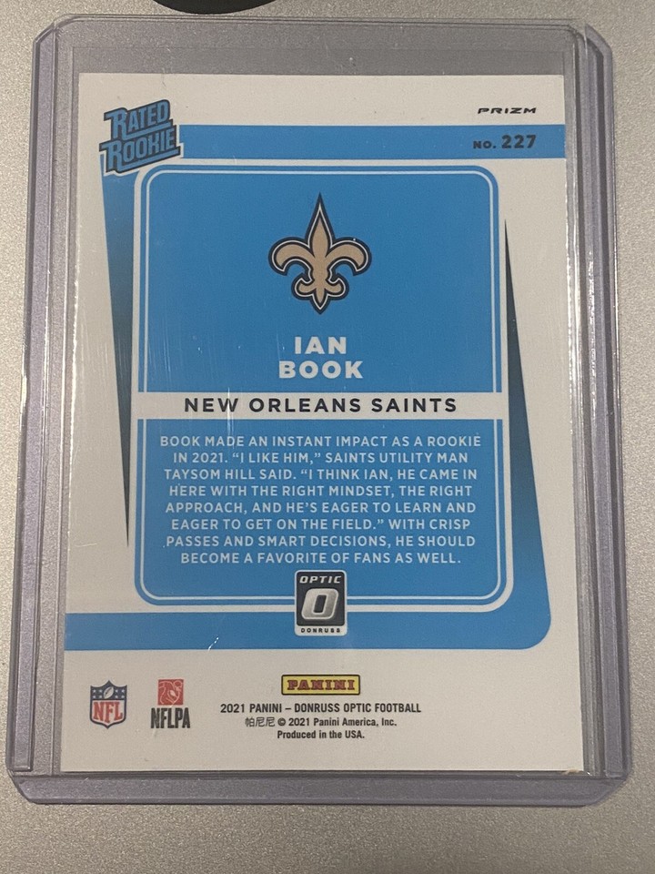 2021 Donruss Optic - Ian Book Rated Rookie #227 Blue Hyper Prizm ...