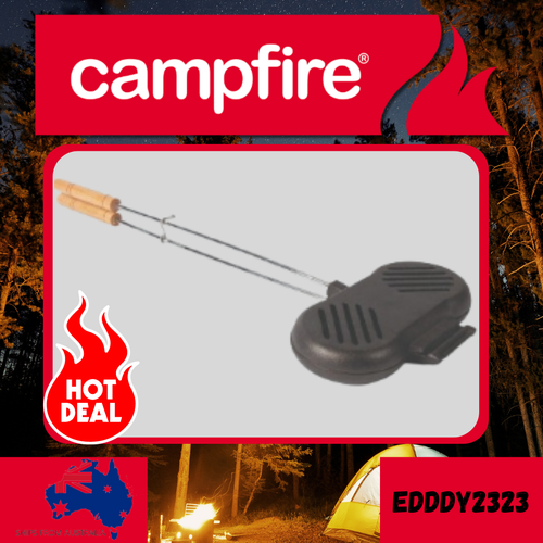 CAMPFIRE TWIN HAMBURGER COOKER CAST IRON COOKWARE | eBay