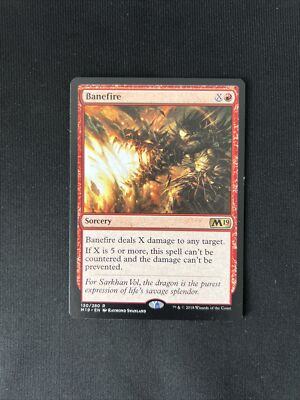 MTG Core Set 2019 R Banefire #130 NM | eBay