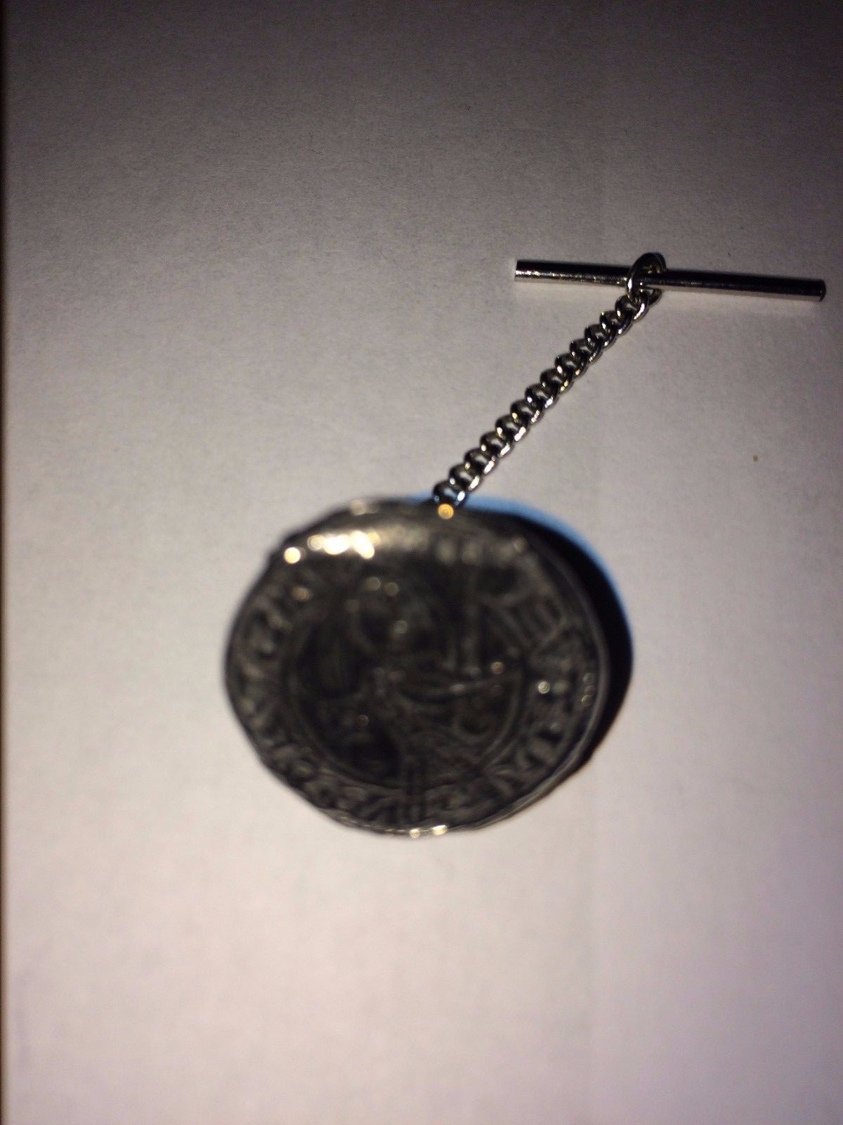 Eustace Fitzjohn Penny Coin WC7 Tie Pin With Chain Made From English ...