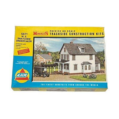 AHM HO SCALE W. E. SNATCHEM UNDERTAKER #5871 BUILDING KIT | eBay