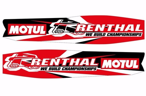 Swingarm Motocross Graphic Sticker Logo Adhesive Decal MOTUL RENTHAL 2 ...