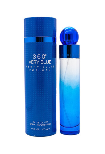 360 Very Blue by Perry Ellis 3.4 oz EDT Cologne for Men New In Box | eBay