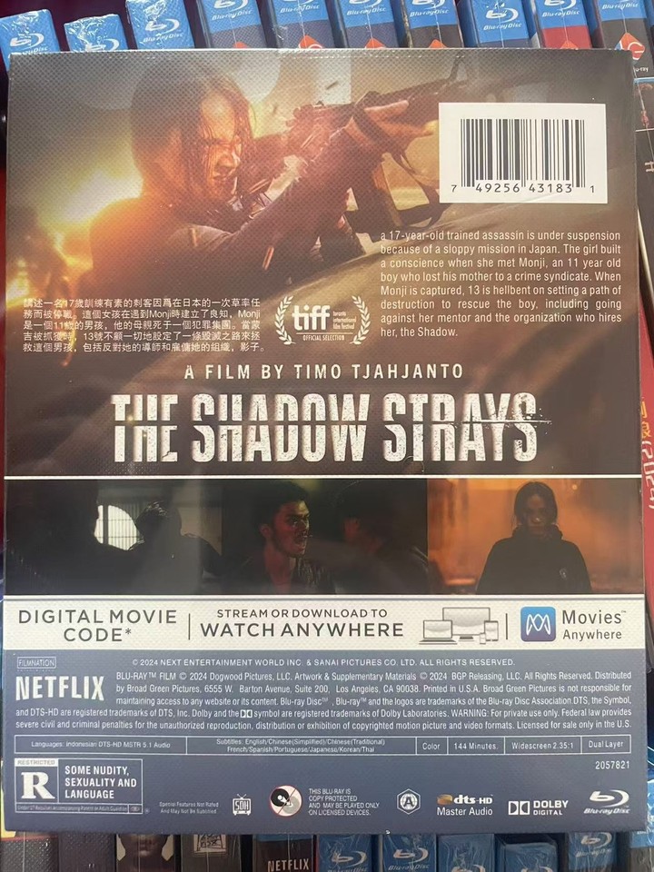 The Shadow Strays (2024) Film Thriller Movie 1 Disc BD All Region New ...