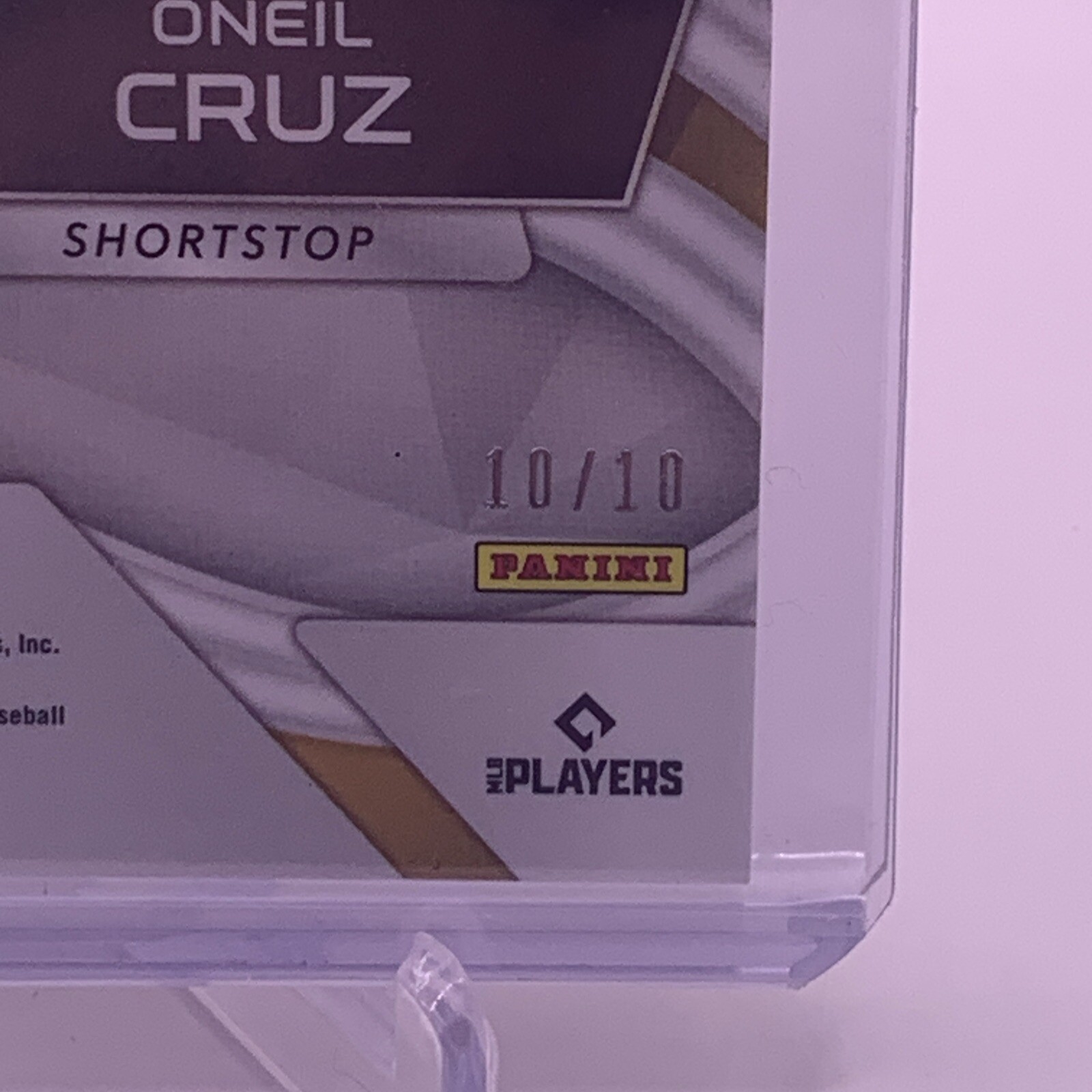 2022 Panini Spectra Oneil Cruz RC RPA Dual Patch Auto Gold 10/10 ...