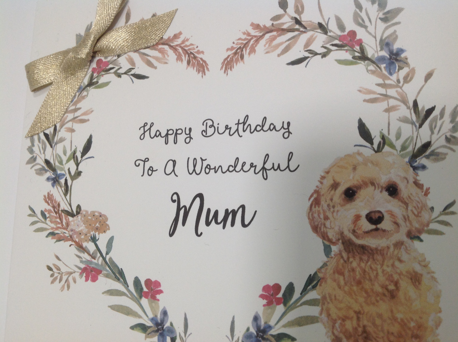 Cockapoo Dog Birthday Card,Mum,Nan,Friend,Sister,Daughter,50 60 70 80 ...
