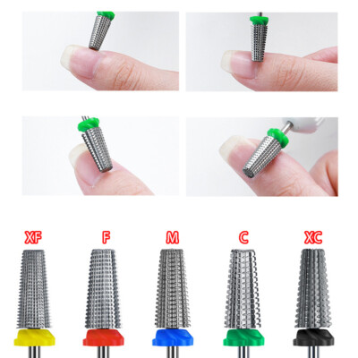 5 in 1 Nail Drill Bits 3/32" Manicure Pedicure Tool Tungsten Steel ...