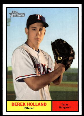 2010 Topps Heritage #258 Derek Holland Card | eBay