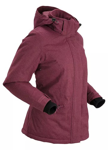 bonprix bpc Sport Hooded Waterproof Coat Maroon Detachable Hood ...