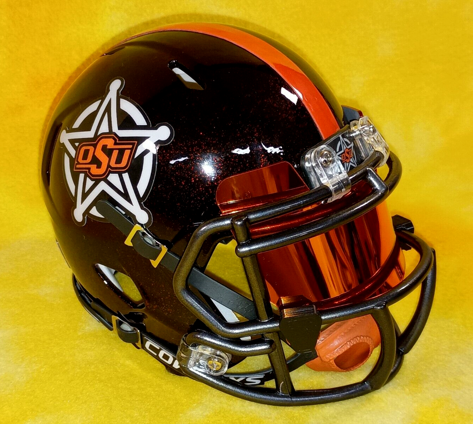 OSU Cowboys custom paint mini size Riddell Speed football helmet ...