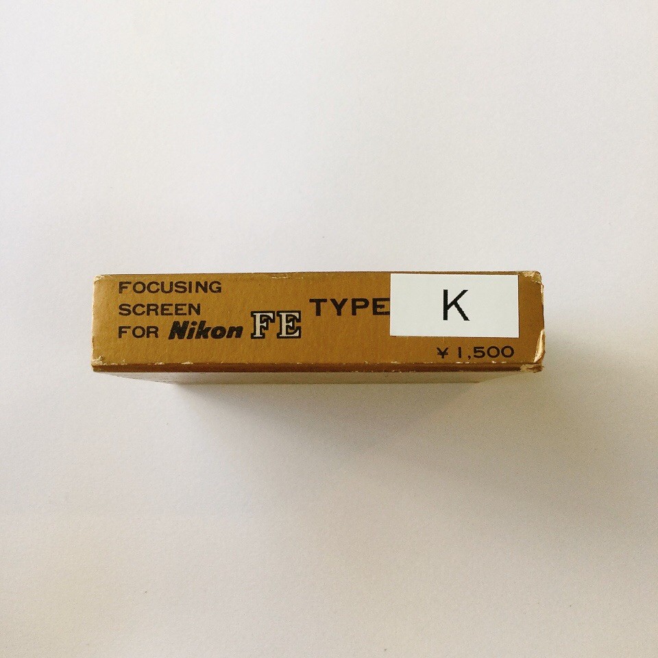 【MINT】RARE Nikon FE Type K Split Image Microprism Focusing Screen ...